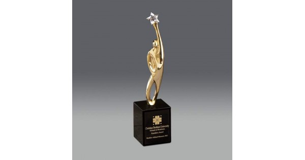 Triumph Award - Gold/Black10" with Logo - Bravamarketing.com ...