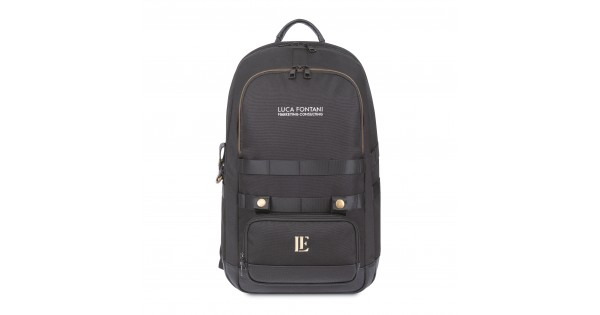 Sidekick Laptop Backpack - Black with Logo - Bravamarketing.com | Backpacks