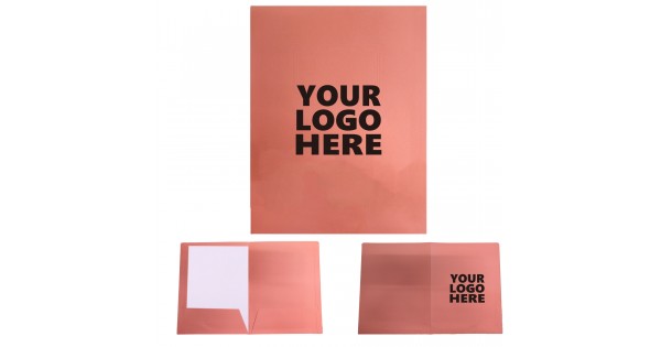 A4 Paper Double Pocket Folder with Logo - Bravamarketing.com | Folders