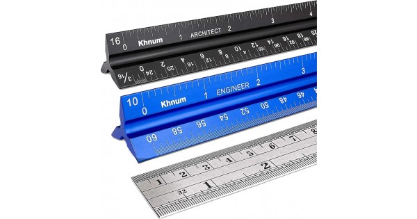 12 Inch Architectural and Engineering Scale Ruler Set with Logo ...