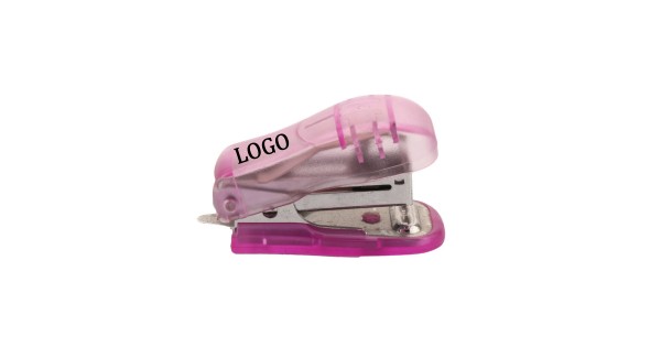 Clear Mini Stapler with Logo - Bravamarketing.com | Staplers