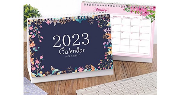 Custom Imprinted Custom Flip Desk Calendar 2023 - Bravamarketing.com ...