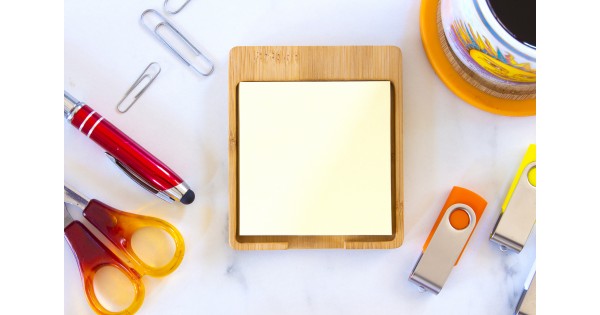 Promotional Sticky Note Holder - Bravamarketing.com | Desk Planners
