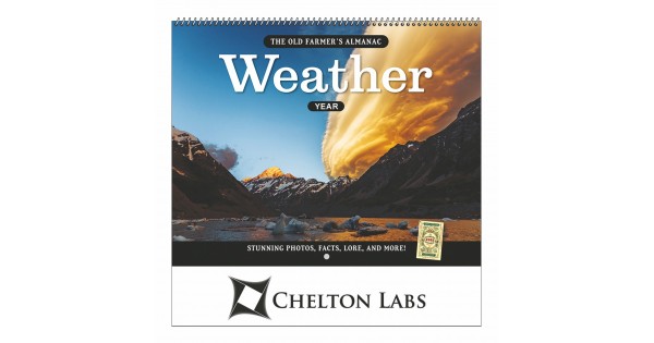 2024 The Old Farmer's Almanac Weather Watcher's Wall Calendar - Spiral ...