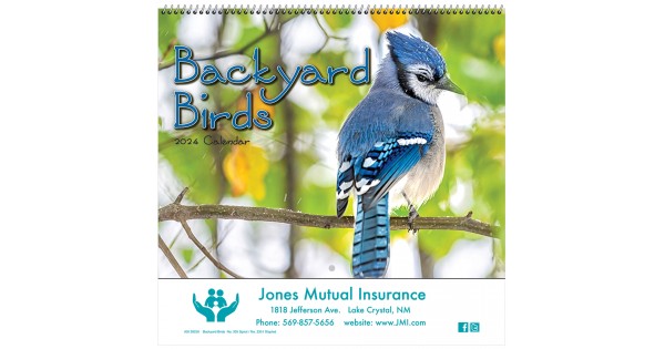 Backyard Birds Wall Calendar - Spiral: 2024 Custom Imprinted ...