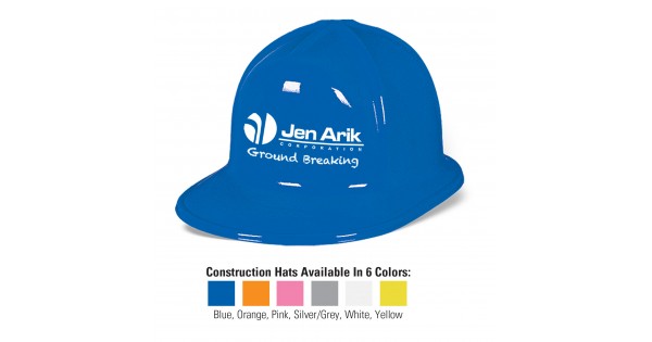 Customized Plastic Construction Hat w/A Custom Direct Pad Print ...