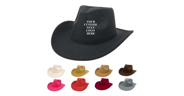 Custom Woolen Western Cowboy Hat - Bravamarketing.com | Western Hats