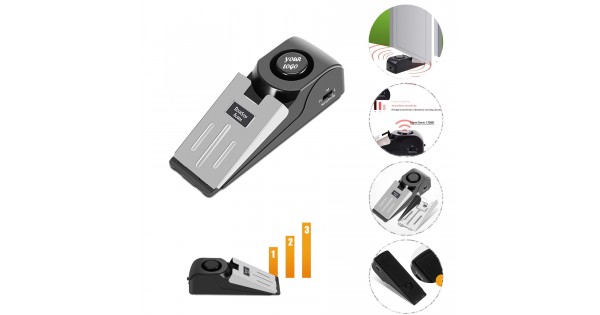 Door Stop Alarm Custom Imprinted - Bravamarketing.com | Alarm Clocks