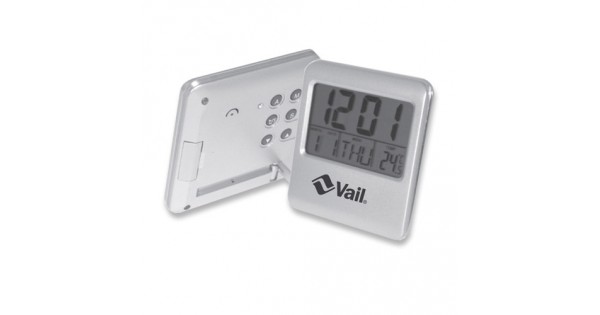Custom Imprinted Large Display LCD Desk Clock - Bravamarketing.com ...