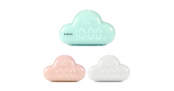 Cloud Shaped LED Digital Alarm Clock Branded - Bravamarketing.com ...