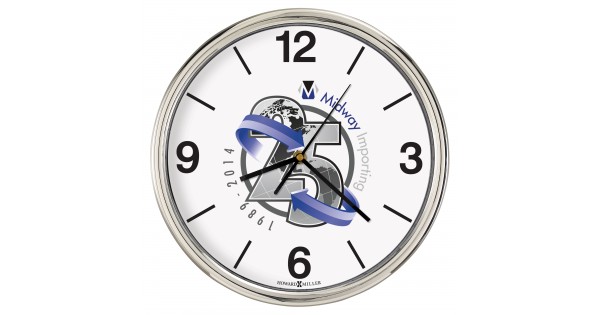 Howard Miller Hamilton wall clock (full color dial) Logo Printed ...