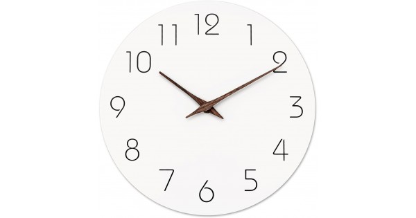 Wood Wall Clock with Sweep Second Hand Branded - Bravamarketing.com ...