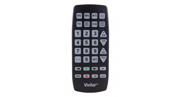 Vivitar 4 Device Large Universal Remote Control with Logo ...