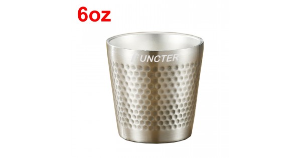 6oz Stainless Steel Double Wall Beer Cup Coffee Cup with Logo ...