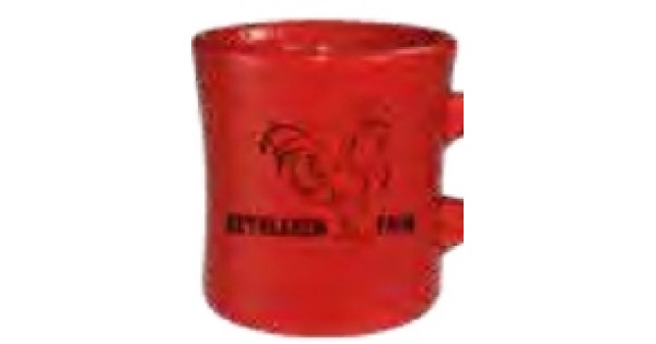 Customized 10 Oz. Red Diner Mug - Bravamarketing.com | Desk Mugs