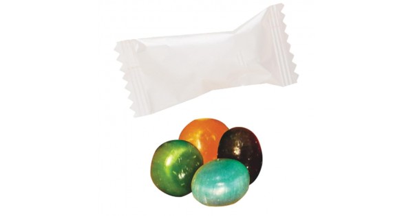 Custom Printed Individually Wrapped Mints - Assorted Fruit Balls ...