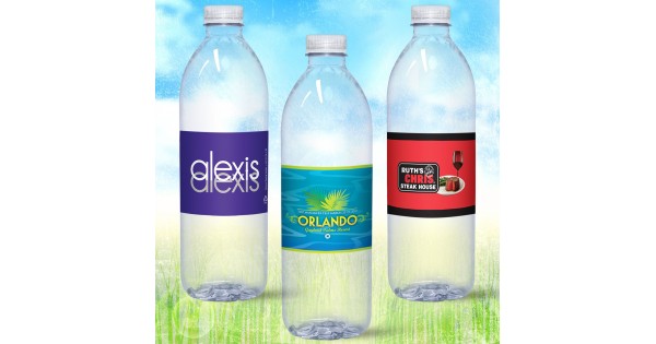 16.9 oz. Custom Label Spring Water w/ Flat Cap - Clear Bullet ECO ...