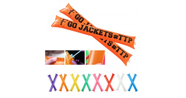 Thunder Cheer Sticks with Logo - Bravamarketing.com | Noisemakers