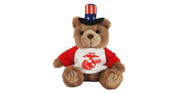 Customized 8" Uncle Sam Bear Stuffed Animal w/One Color Imprint ...