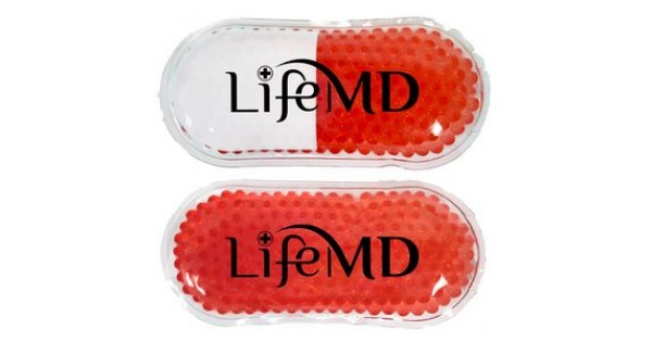 Red Pill Capsule Hot/ Cold Pack with Gel Beads with Logo ...