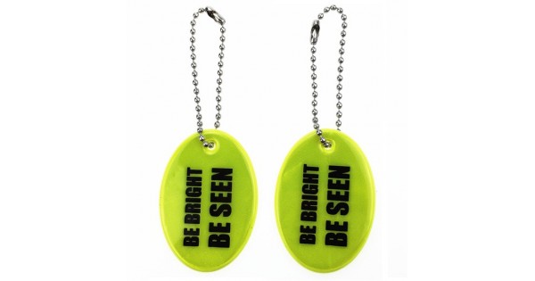Oval PVC Reflective Keychain with Logo - Bravamarketing.com ...