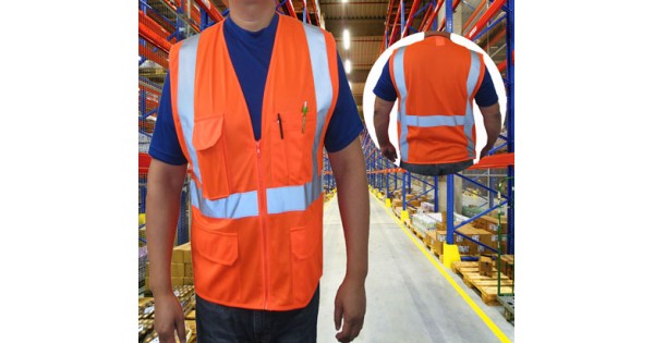 Custom 3C Products FR Rated Safety Vest NFPA Class 2 Safety Orange ...