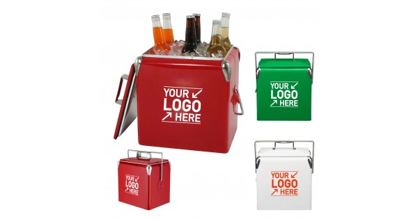 Compact 13L Ice Beverage Cooler Box Logo Branded - Bravamarketing.com ...