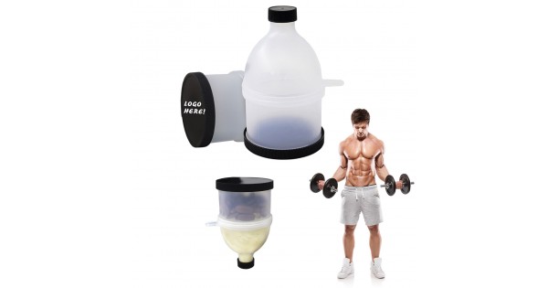 Logo Branded Protein Funnel Container - Bravamarketing.com | Containers
