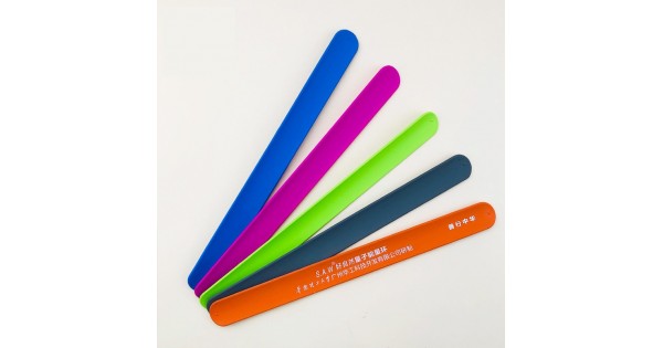 Vinyl Slap Bracelet Logo Printed - Bravamarketing.com | Bracelets