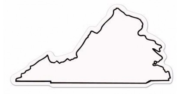 Virginia State Shape Magnet - Full Color with Logo - Bravamarketing.com ...