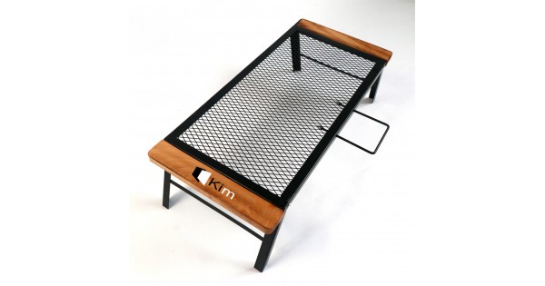 Collapsible Barbecue Iron Table With Handle with Logo - Bravamarketing ...
