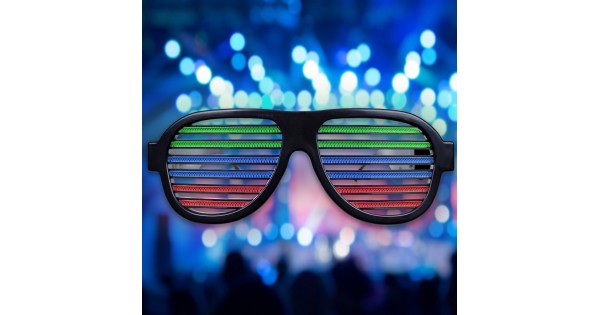 Custom Printed Sound Reactive LED Slotted Glasses - Bravamarketing.com ...