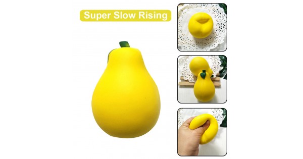 Personalized Slow Rising Stress Release Squishy Pear - Bravamarketing ...