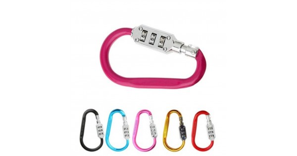 Carabiners Digital Padlock with Logo - Bravamarketing.com | Locks