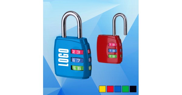 Personalized Colorful Code Wheels Metal Lock - Bravamarketing.com | Locks