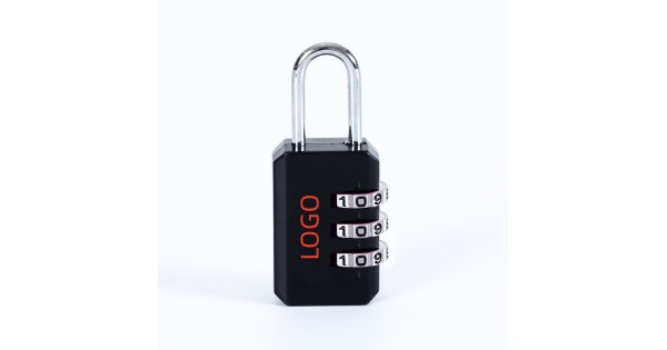 3-Digit Combination Lock with Logo - Bravamarketing.com | Locks