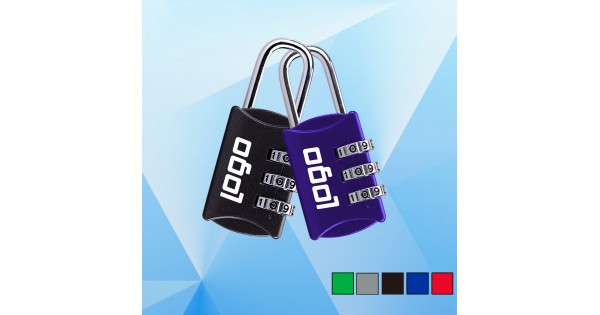 Promotional Mini-Resettable 3-digit Coded Padlock - Bravamarketing.com ...