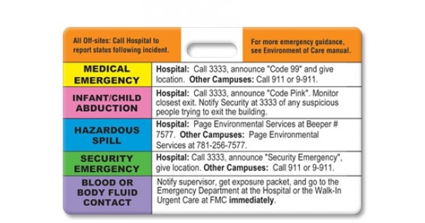 Personalized Badge, Hospital Emergency Alert/Code - Bravamarketing.com ...