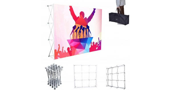 Trade Show Pop Up Display Frame Backdrop Booth Stand with Logo ...