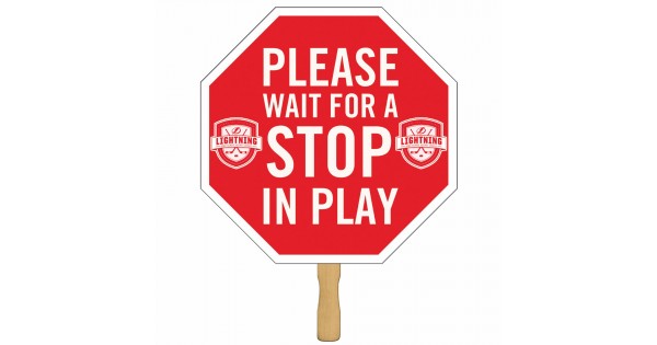 Octagon Rally Hand Sign Logo Branded - Bravamarketing.com | Signs