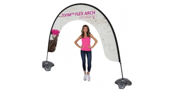 Promotional Zoom Flex Arch Single-Sided Display - Bravamarketing.com ...