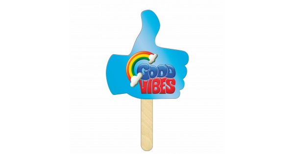 Personalized Thumbs Up Mini Hand Fans Full Color (2 Sides ...