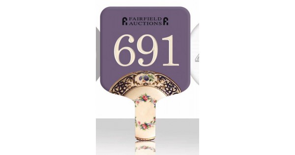 Square Auction Paddle with Logo - Bravamarketing.com | Signs
