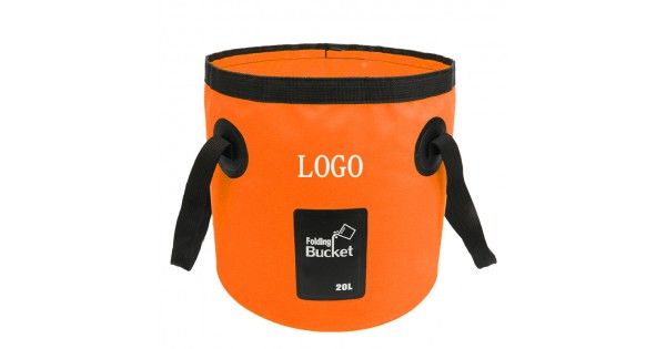 20L Water Container Wash Basin Collapsible Bucket With Handle with Logo ...