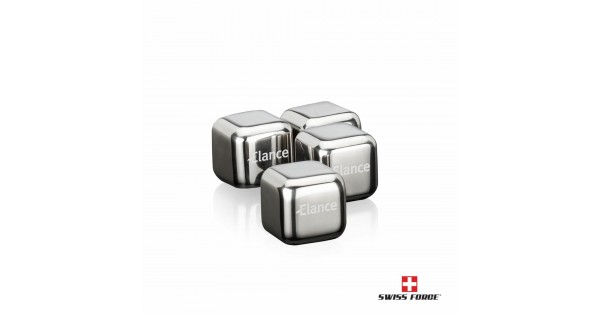 Swiss Force Set of 4 Whisky Rocks with Logo - Bravamarketing.com | Wine