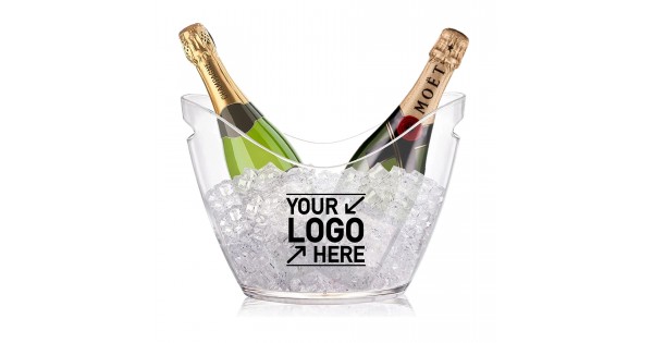 Personalized Clear Acrylic 3.5 Liter Ice Buckets - Bravamarketing.com ...