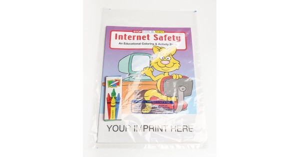 Custom Printed Internet Safety Coloring Book Fun Pack - Bravamarketing ...