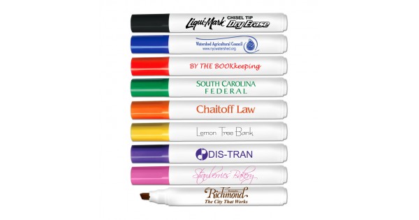 Custom Printed Liqui-Mark Chisel Tip Dry Erase Marker - Bravamarketing ...