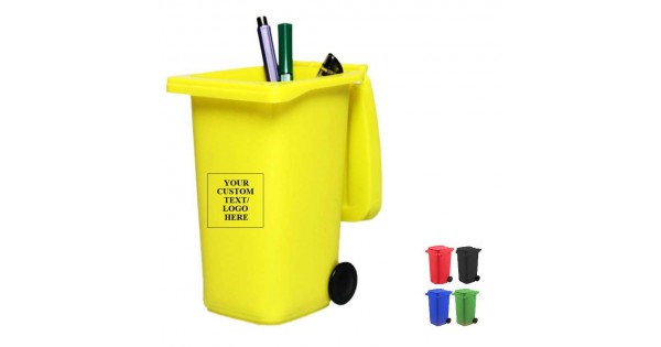 Logo Branded Mini Curbside Garbage Trash Bin Pen Holder ...