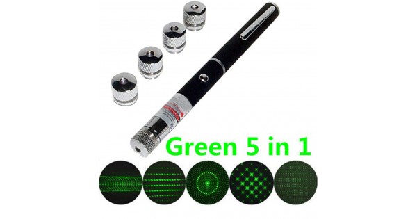 5 In 1 Battery Operated Laser Pointer Pen Logo Branded - Bravamarketing ...